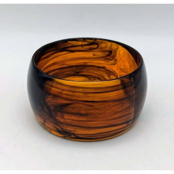 Unbranded | Jewelry | Vintage Chunky Amber Lucite Bangle Bracelet ...